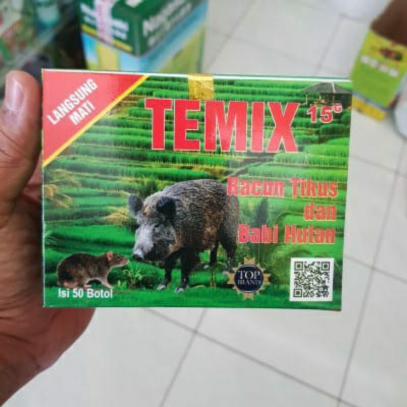 Jual PRODUK- [ 1KOTAK ISI 50PCS] TEMIX TEMIK RACUN TIKUS DAN BABI ...