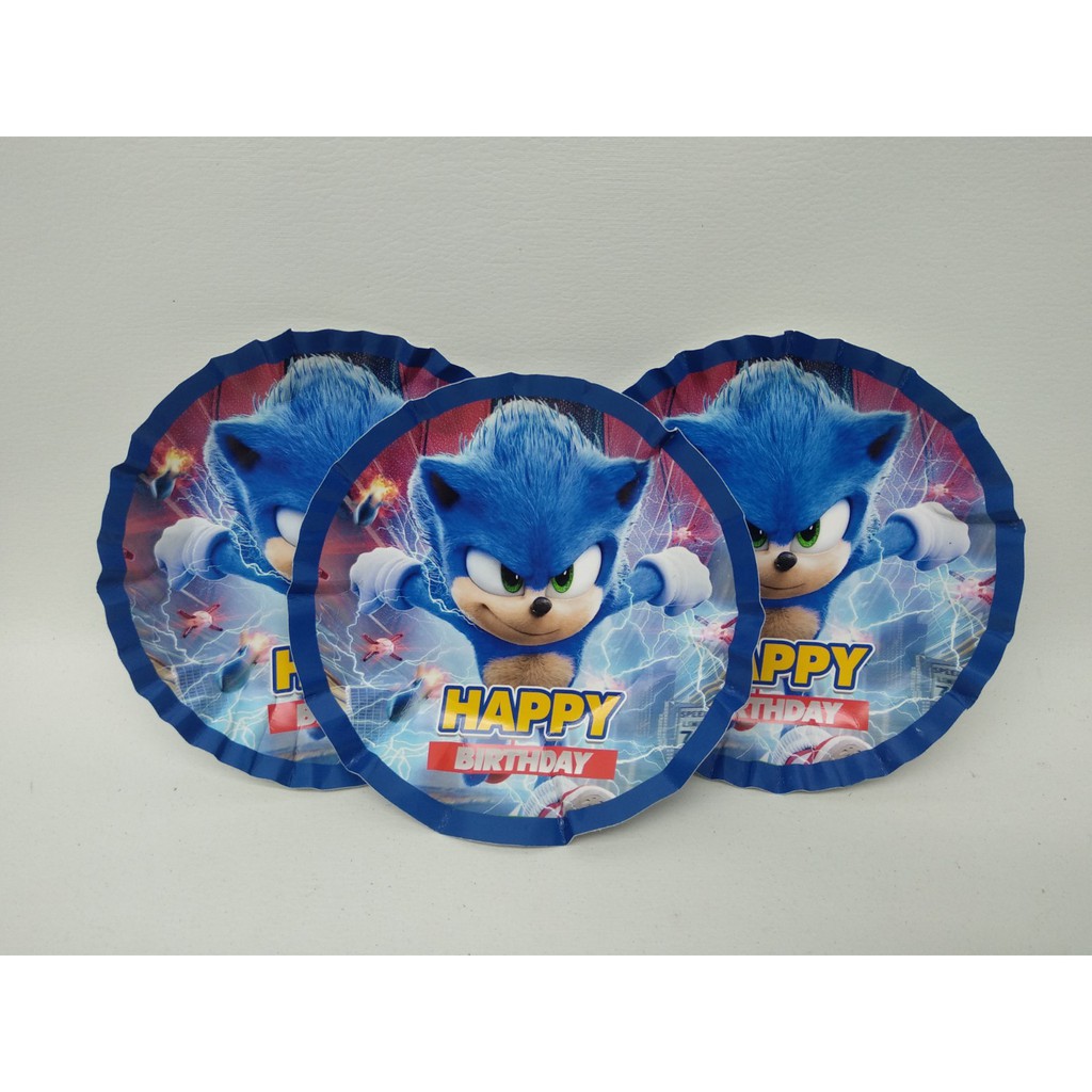 Jual piring kertas sonic / paper plate sonic / piring kue sonic ...
