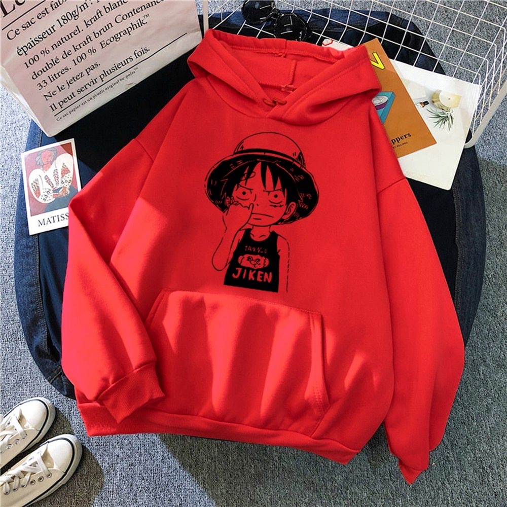 Jual JIKEN Luffy Anime Jumper Hoodie II Sweater Hoodie Anime II Sweter ...