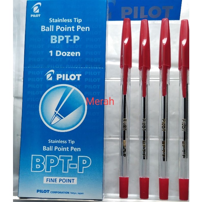 Jual PEN.PILOT.BPTP,FINE POIN.BOLL.POINT PEN(Harga1dozen) | Shopee ...