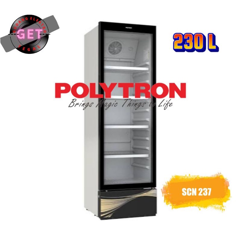 Jual SHOWCASE POLYTRON 5 RAK 230 Liter ~ SCN 287 [QUICK QOOLING ...