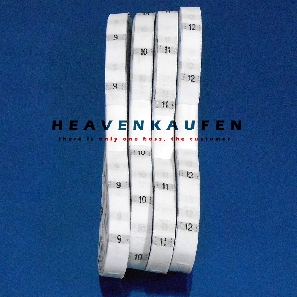 Jual GROSIR Label Size / Label Angka woven Bordir Harga Per Rol isi 100 ...