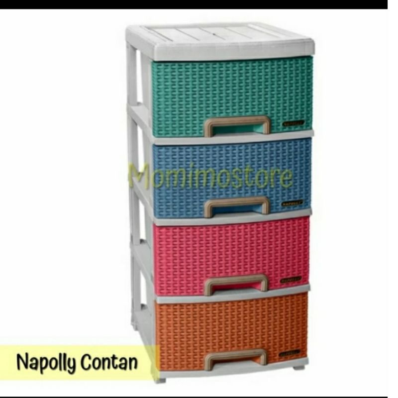 Jual LEMARI PLASTIK NAPOLLY CONTAN AK1 COLOURFUL / LEMARI PLASTIK MURAH ...