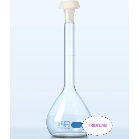 Jual Duran Volumetric Flask 2000ml Class A - Labu Ukur Kaca 2000 ml ...