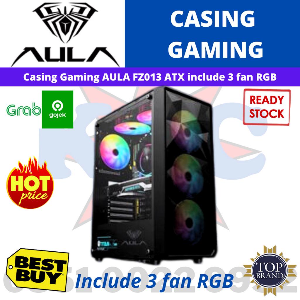 Jual Casing PC Gaming AULA FZ013 Casing AULA FZ 013 Free 3 fan RGB Case ...