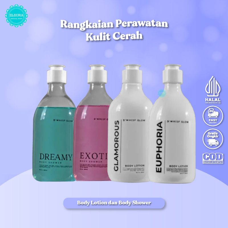 Jual Eleora Skincare Dwhisp Glow Body Lotion Dan Body Shower By ...