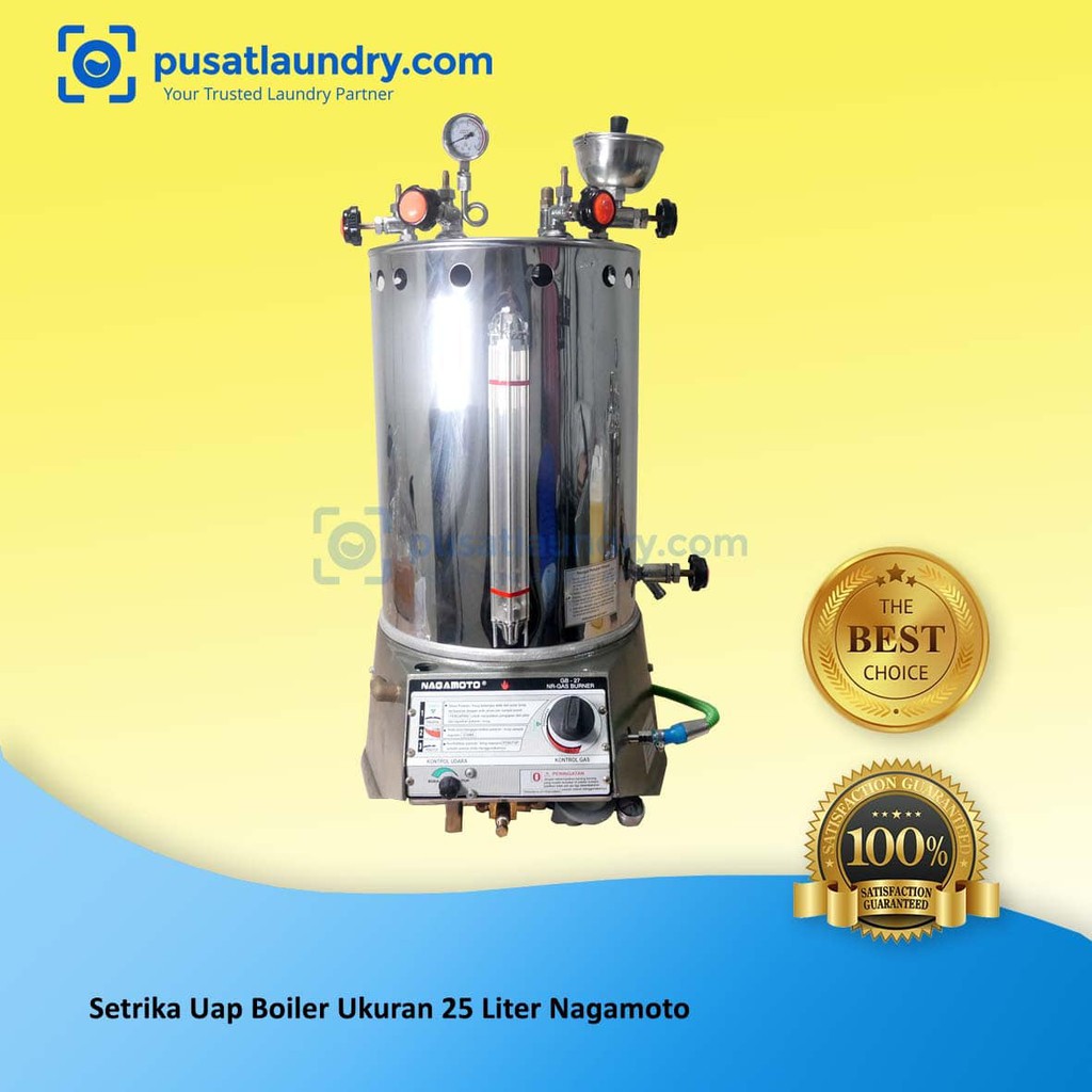 Jual Setrika Uap Boiler 25L Nagamoto Laundry-Boiler 25 L Nagamoto Lengkap 1 Set | Shopee Indonesia