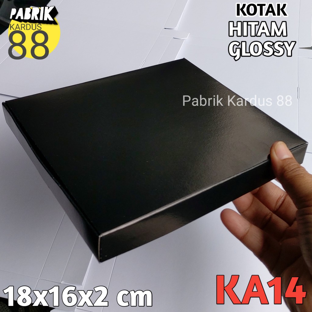 Jual ISI 36 BIJI KOTAK HITAM 18x16x2cm KARDUS POLOS KARTON BOX HAMPERS ...