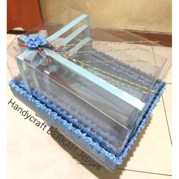 Jual SRPAKET BOX HANTARAN DENGAN TUTUP MIKA MODEL PITA/SESERAHAN ...