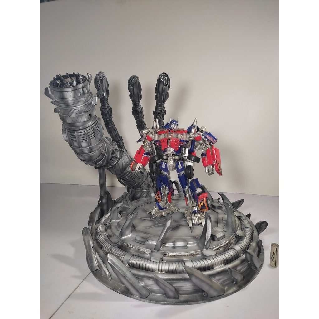 Jual Tatakan Diorama Stand Base Transformers Shockwave Driller With LED ...