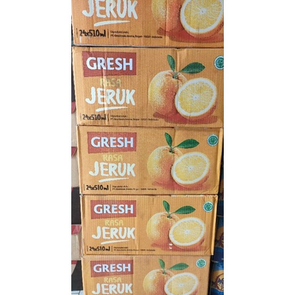 Jual Gresh Rasa Jeruk berisi 24 x 510 ml | Shopee Indonesia