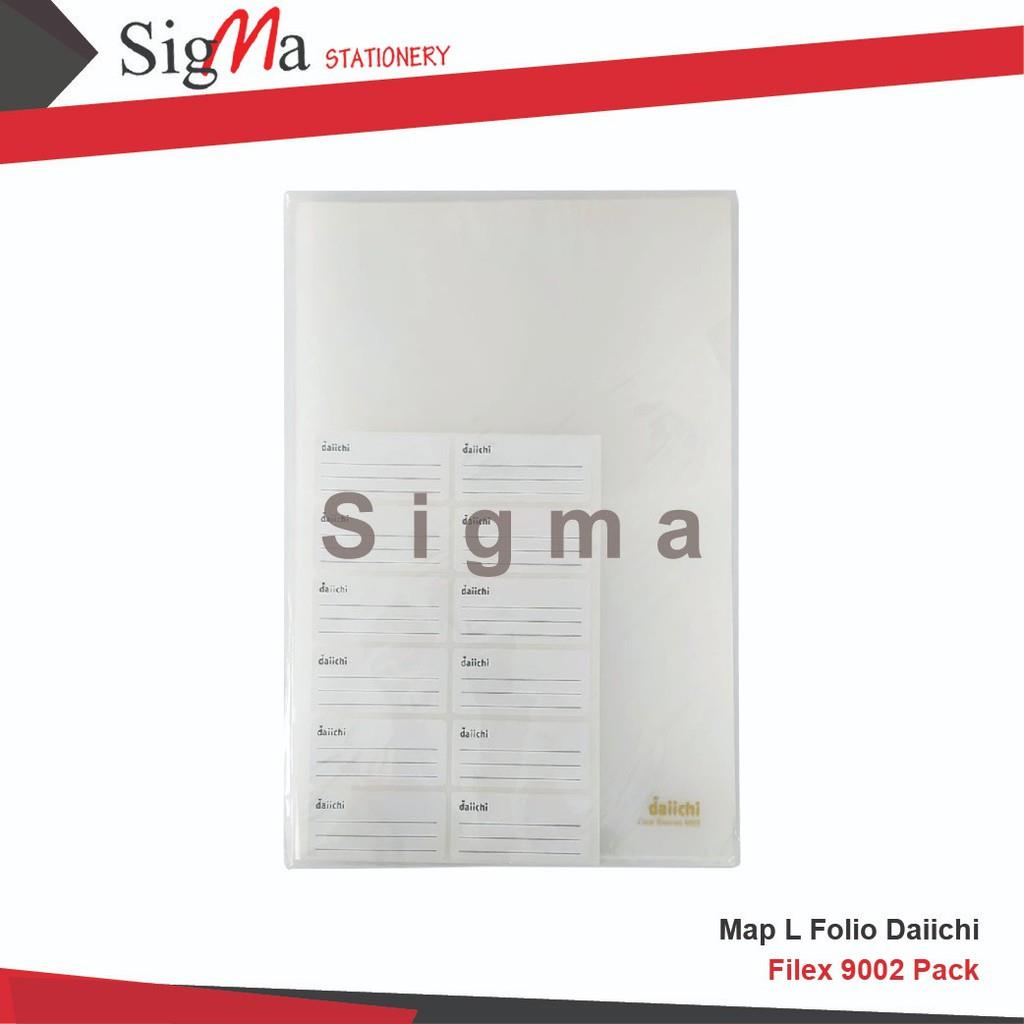 Jual Map Plastik Bening L F4 DAIICHI 9002 (Pack) | Shopee Indonesia