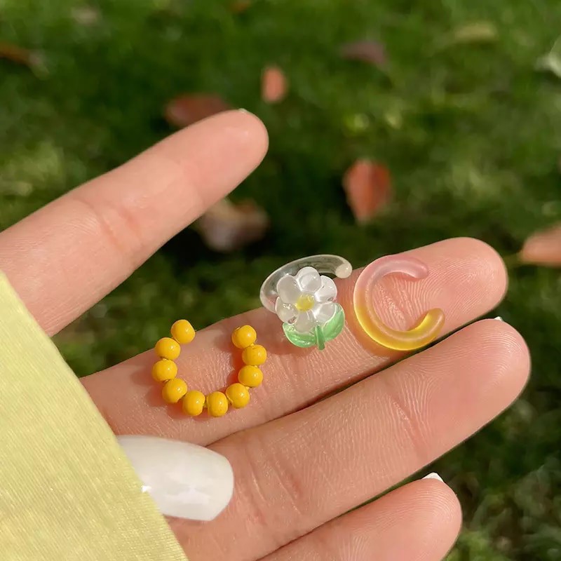 Jual Daisy Ear Cuff Set | Shopee Indonesia