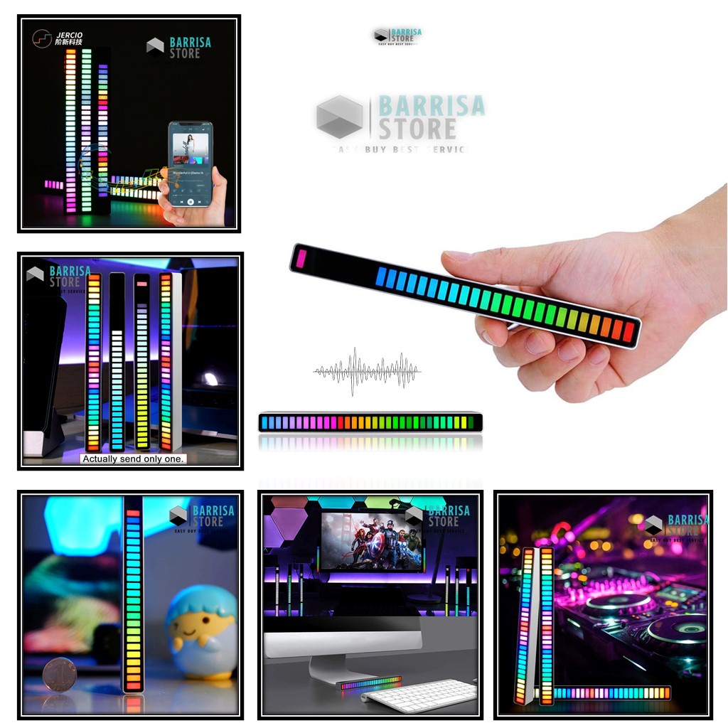 Jual LED RGB Gaming Room Equalizer Strip Spectrum Audio/LED Indicator ...