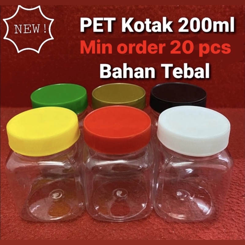 Jual Toples Kotak 200ml/Toples 200ml | Shopee Indonesia