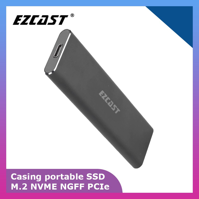 Jual Casing Portable SSD to USB 3.1 M.2 NVME NGFF PCIe USB Type C ...