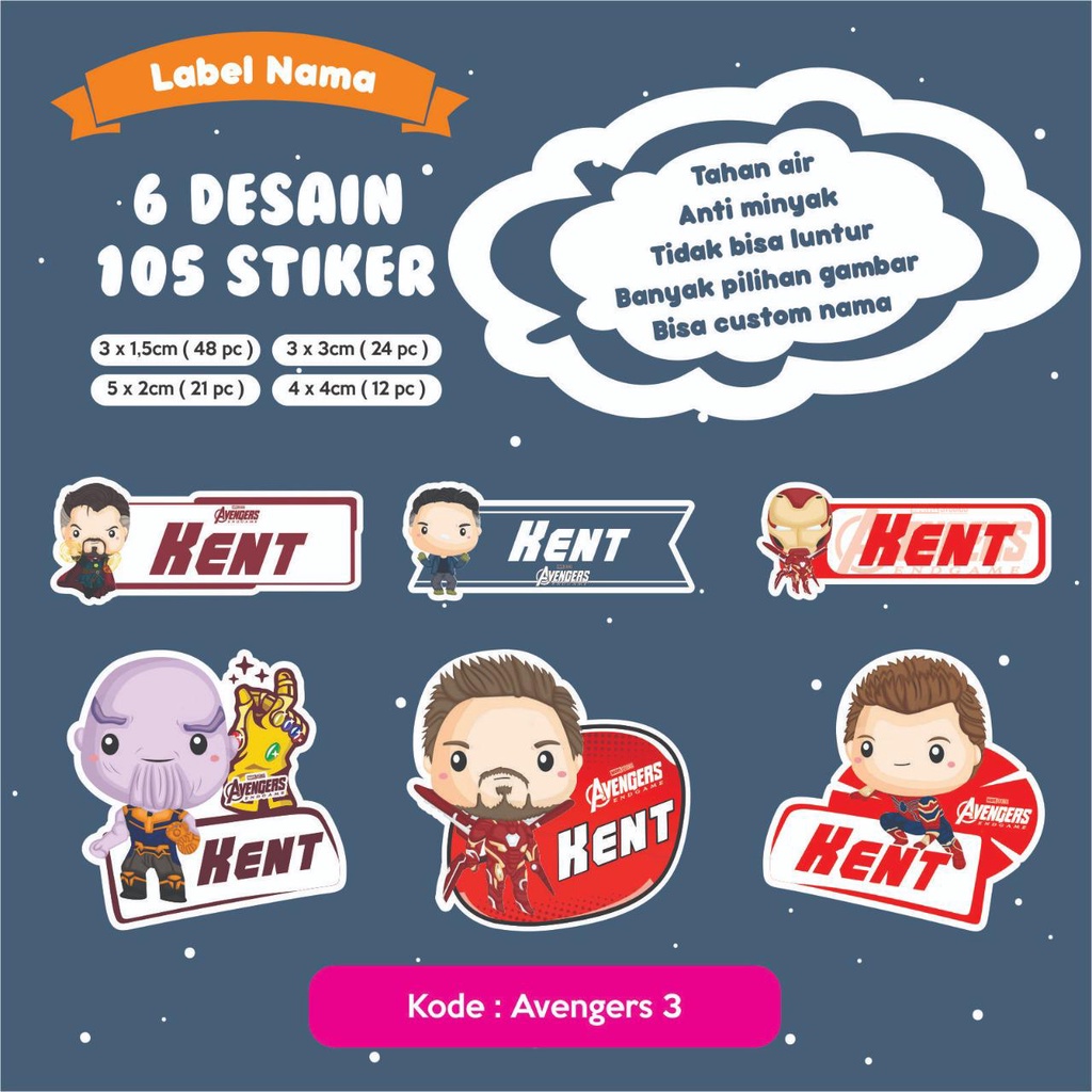 Jual Stiker Baju / Label Baju Anak Cowok | Shopee Indonesia