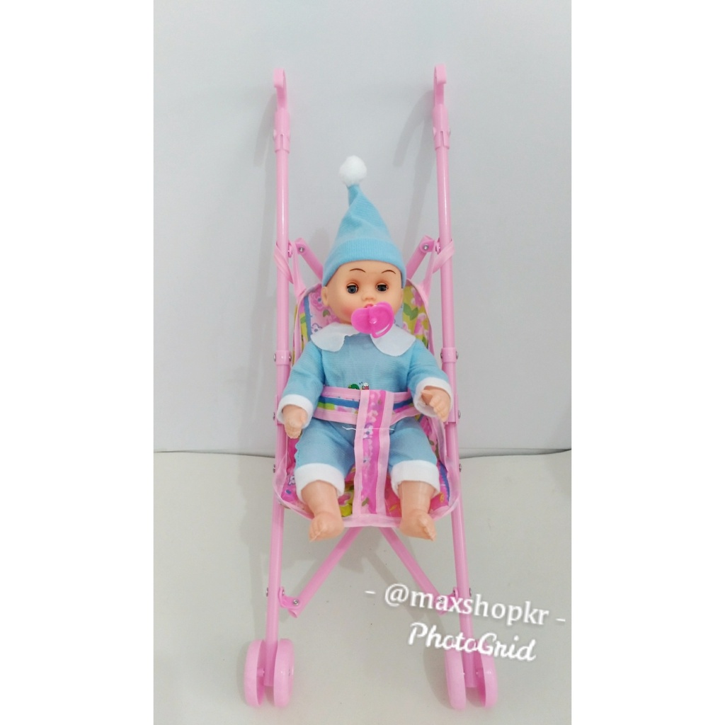 Jual Mainan Stroller Boneka Bayi / Dorongan Boneka Bayi | Shopee Indonesia