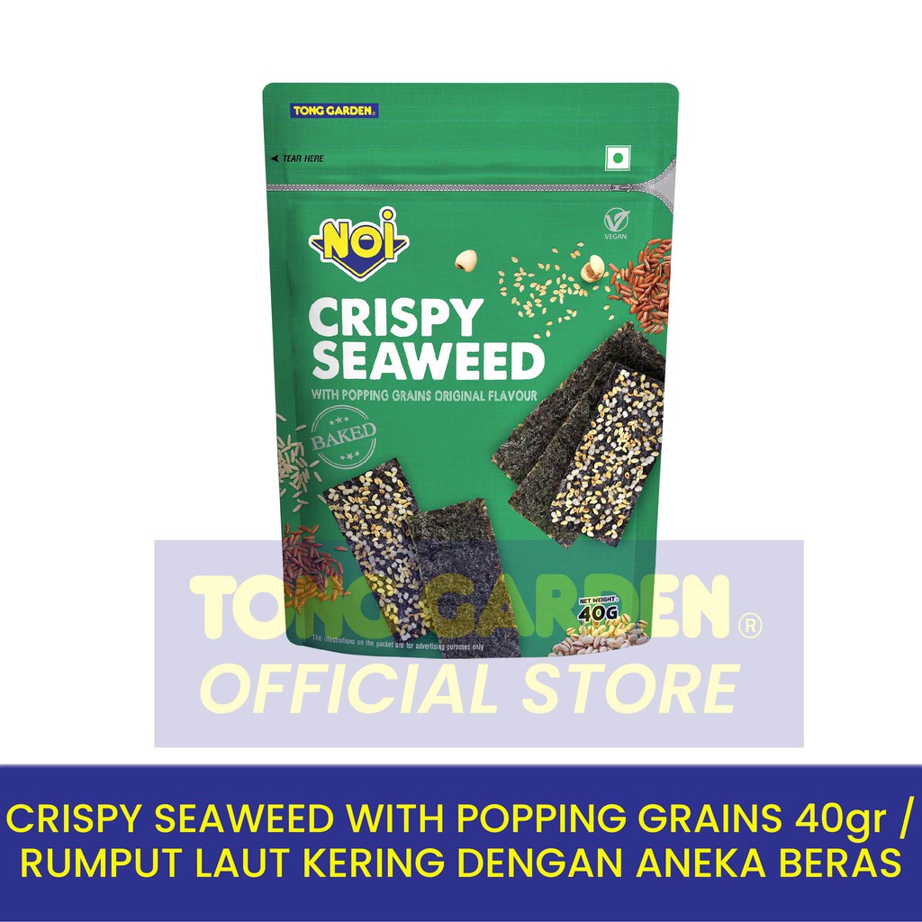 Jual Tong Garden - Crispy Seaweed With Popping Grains 40g - Rumput Laut ...