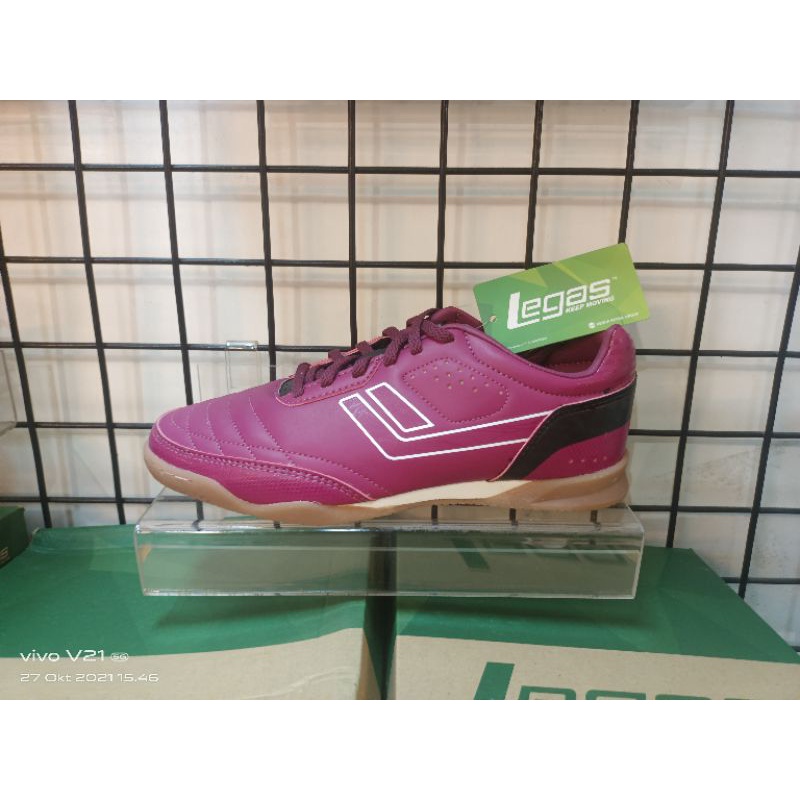 Jual Sepatu League Legas Cowo Futsal Maroon Pria Meister La Original ...
