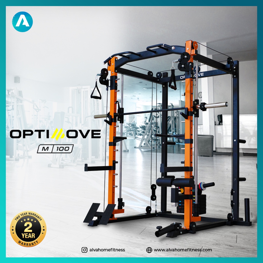 Jual Optimove M-100 Home Gym - Cable Crossover - Smith Machine - Squat ...