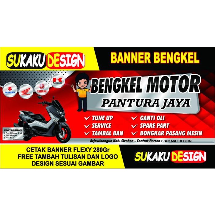 Jual Spanduk / Banner Usaha Bengkel Motor | Shopee Indonesia
