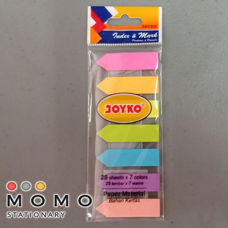 Jual sticky notes pembatas kertas tempel / index & memo stick joyko ( 1 ...