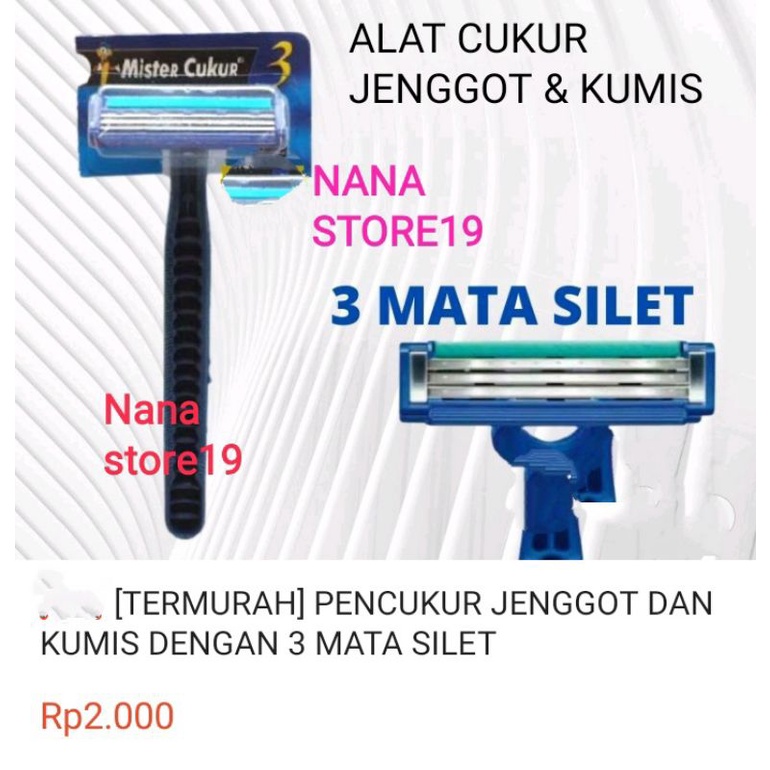 Jual silet cukur 3 mata | Shopee Indonesia