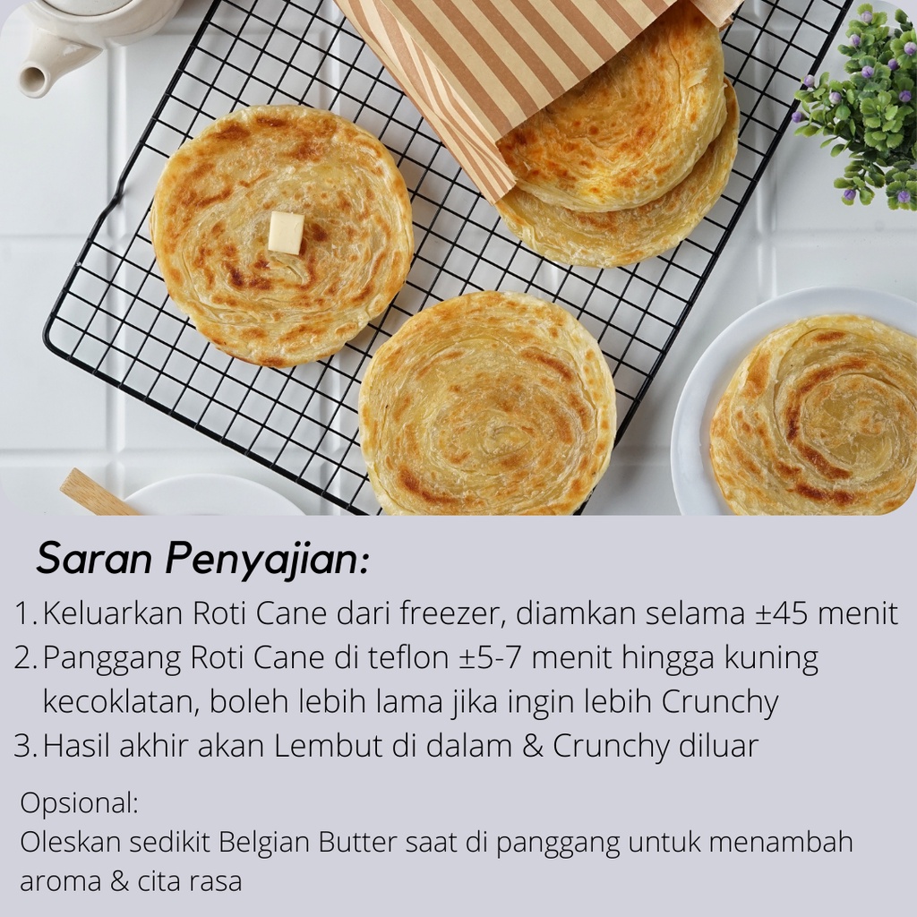 Jual Roti Maryam / Roti Cane / Roti Canai Frozen Original Isi 5 Pcs ...