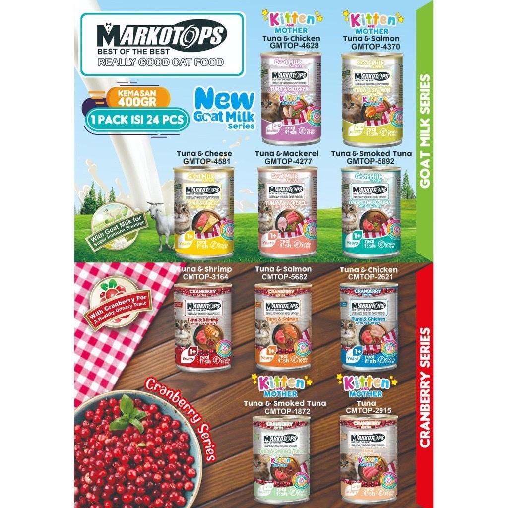 Jual Markotops 400Gr Cat Food All Stages / Segala Umur / Makanan Kaleng ...