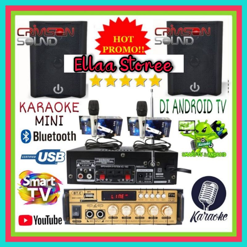 Jual Paket Super Speaker Ampli Mini Karaoke Di Andorid Tv Smart Tv ...