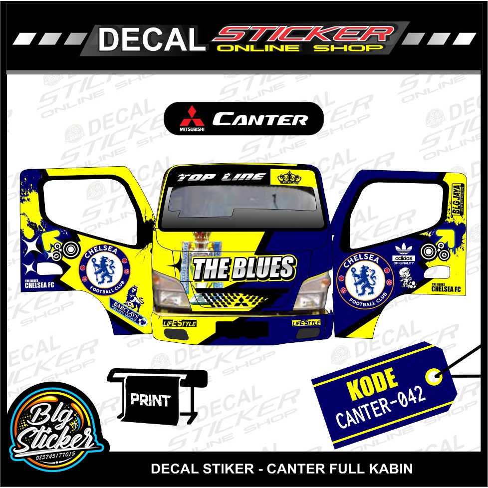 Jual STIKER TRUK CANTER FULL KABIN DECAL STICKER KEREN | Shopee Indonesia