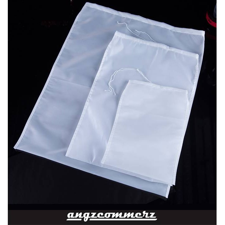 Jual Kain Saringan Ampas Filter Bag Nylon Mesh 300 Food Grade Susu ...
