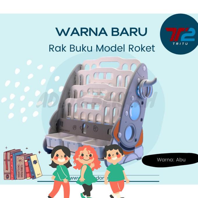 Jual Rak Buku Roket/Anak/Susun/Tingkat/SerbaGuna/Portable 5 +(3 laci ...