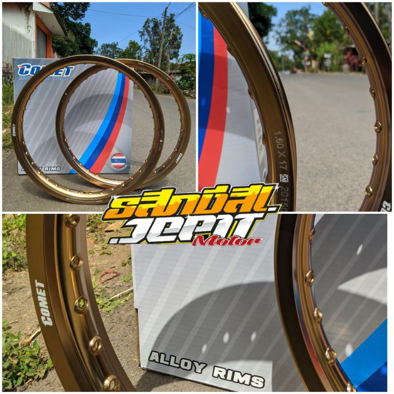 Jual Velg Comet Brown 1.60 Ring 17 Velg Brown Comet | Shopee Indonesia
