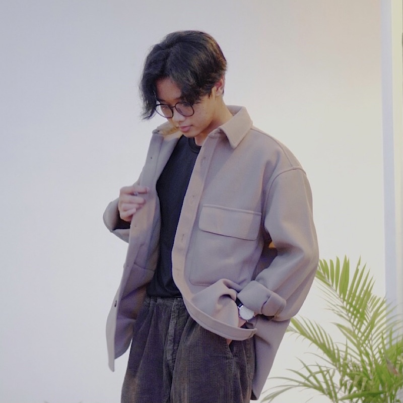 Jual Shirt Jacket Wool | Shopee Indonesia