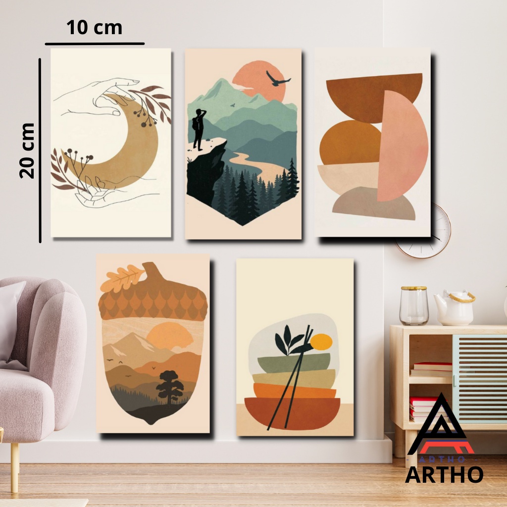Jual artho - Hiasan dinding -abstrak - (10x20cm) - art wall decor ...