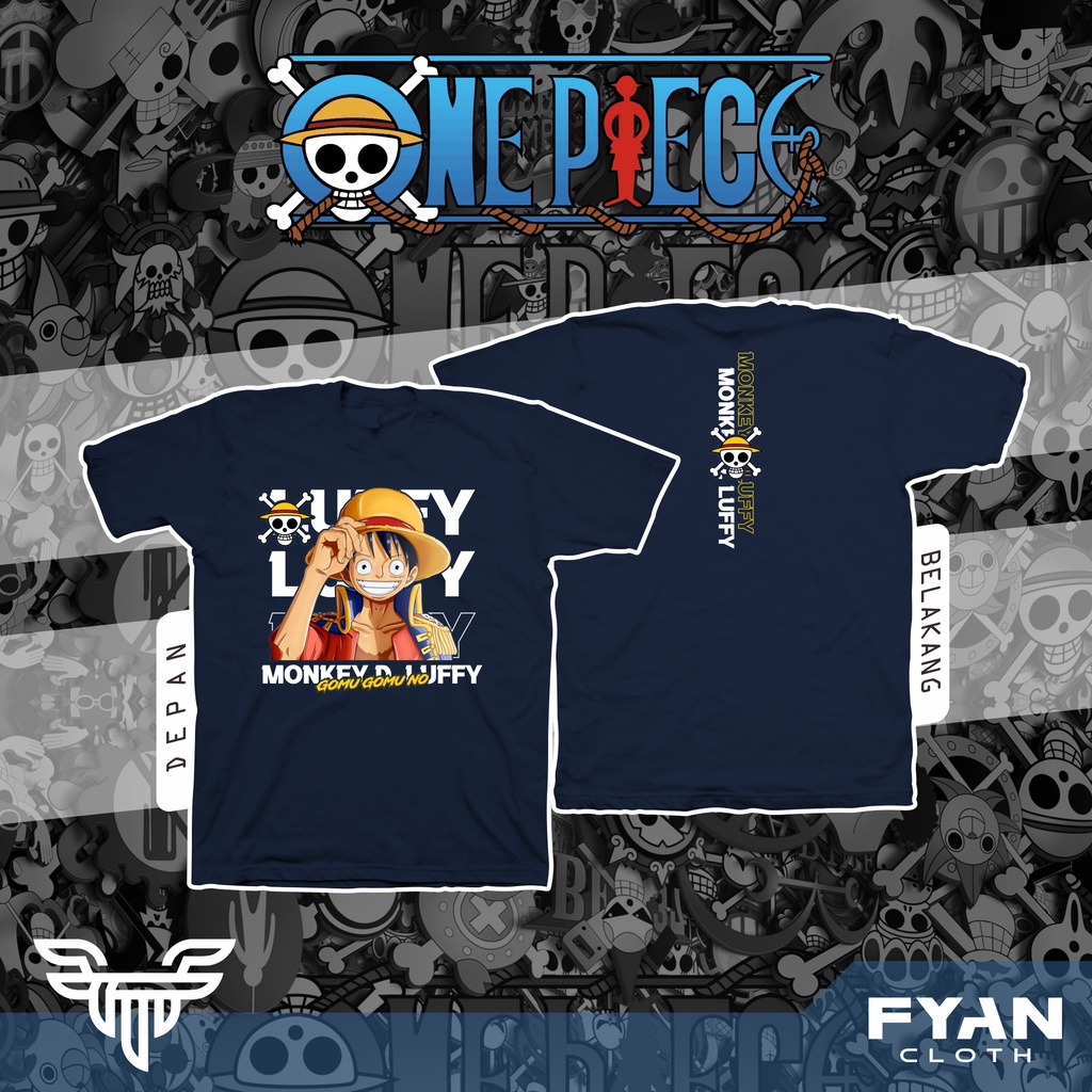 Jual Sablon Kaos Custom One Piece (FREE STIKER Aesthetic ) custom Anime ...