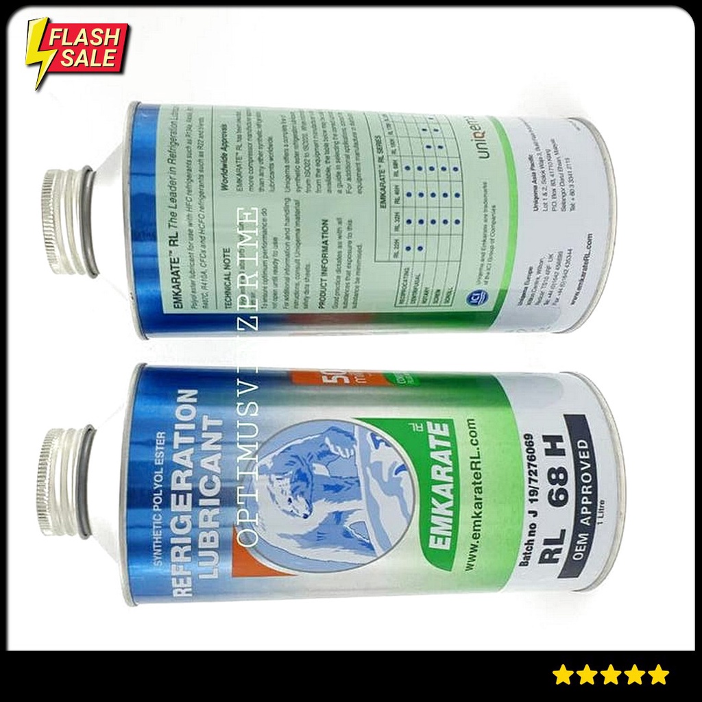 Jual Oli Kompresor Emkarate Compressor Rl68H ( 1 Liter ) | Shopee Indonesia
