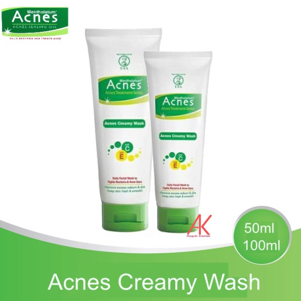 Jual Acnes Creamy Wash [Acne Facial Wash] [Sabun Cuci Muka Jerawat ...