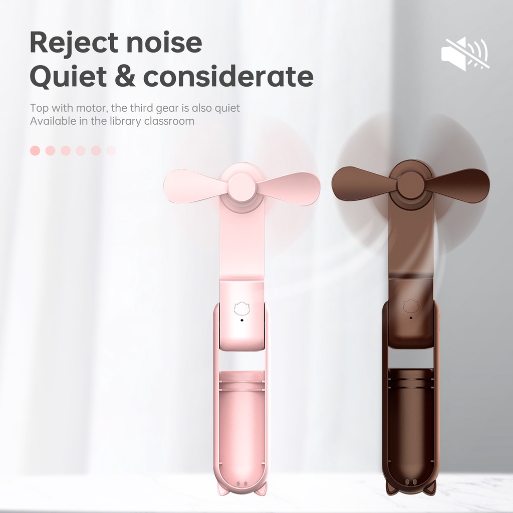 Jual Perfin PFAN04 2 IN 1 Kipas Angin Mini Portable Fan Usb Lipat Saku ...