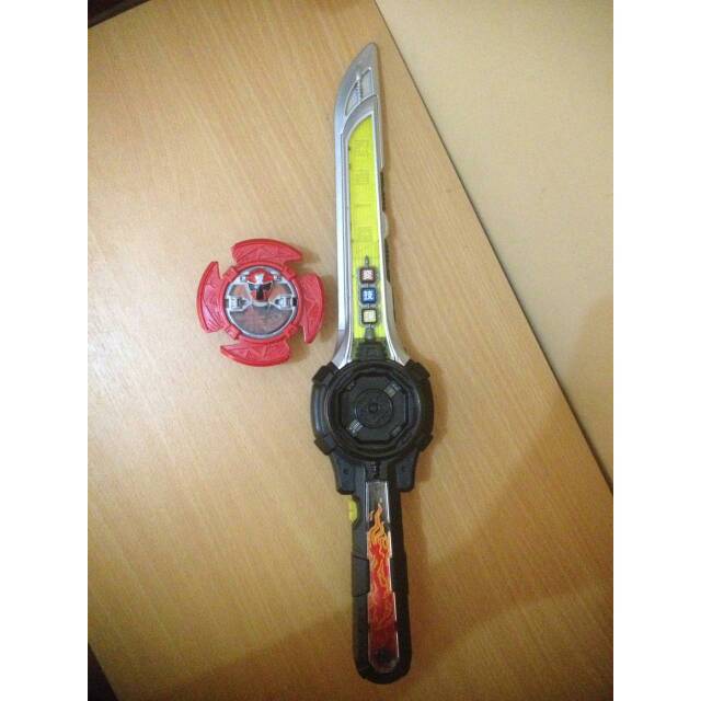 Jual Mainan Power Rangers Ninja Steel Ninninger Red DX Shuriken Sentai ...