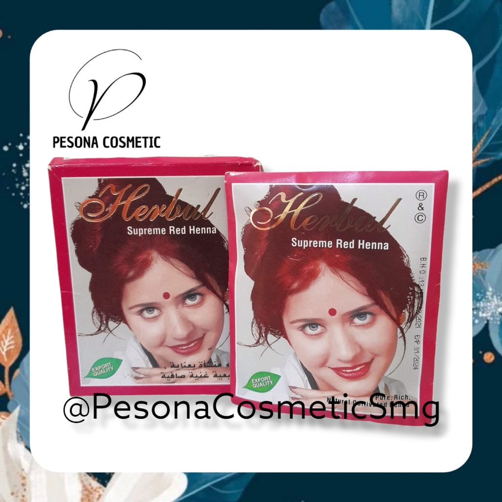 Jual SEMIR RAMBUT HENNA SACHET / HENNA BLACK / BROWN / BURGUNDY SASET ...