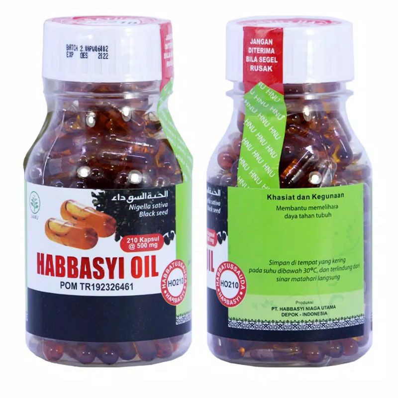Jual Habbasyi Oil Murni 210 Kapsul | Habbatussauda | Shopee Indonesia