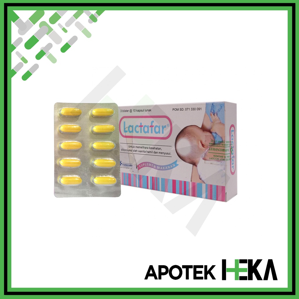 Jual Lactafar Kapsul Lunak Box isi 3x10 - Suplemen Masa Kehamilan ...