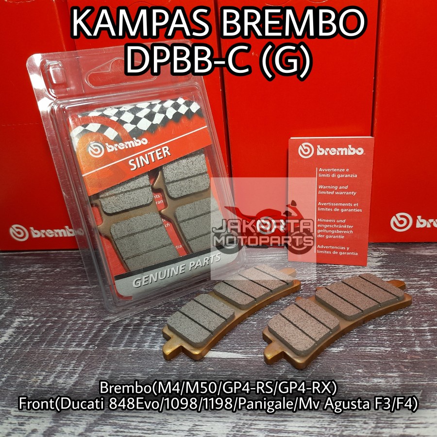 Jual Kampas Brembo DPBB-C (G) Sinter-Brembo M4/M50/GP4, Ducati, Mv Agusta | Shopee Indonesia