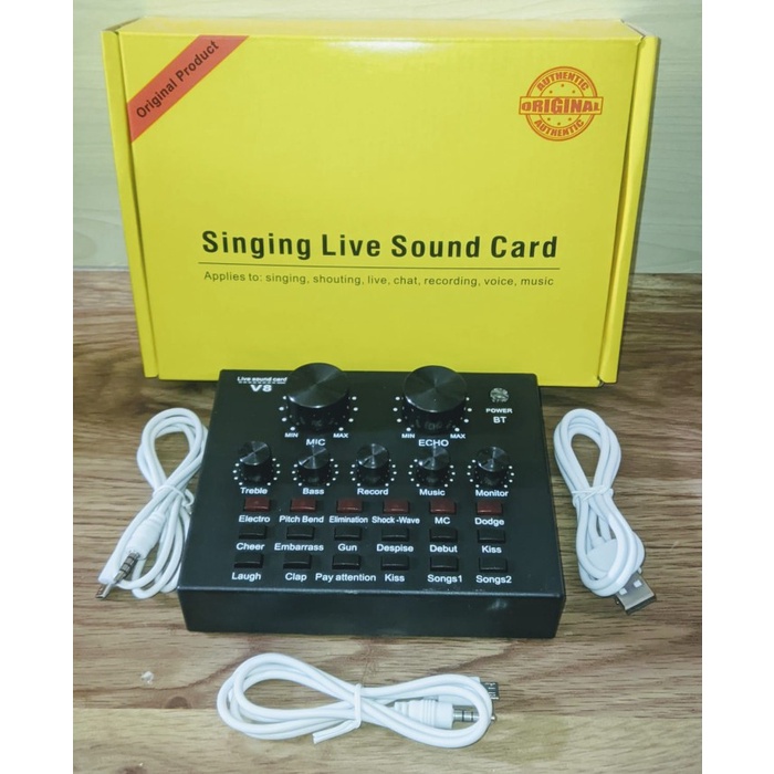 Jual Sound card V8 Mixer Bluetooth SoundCard V8 Audio Soundcard New ...