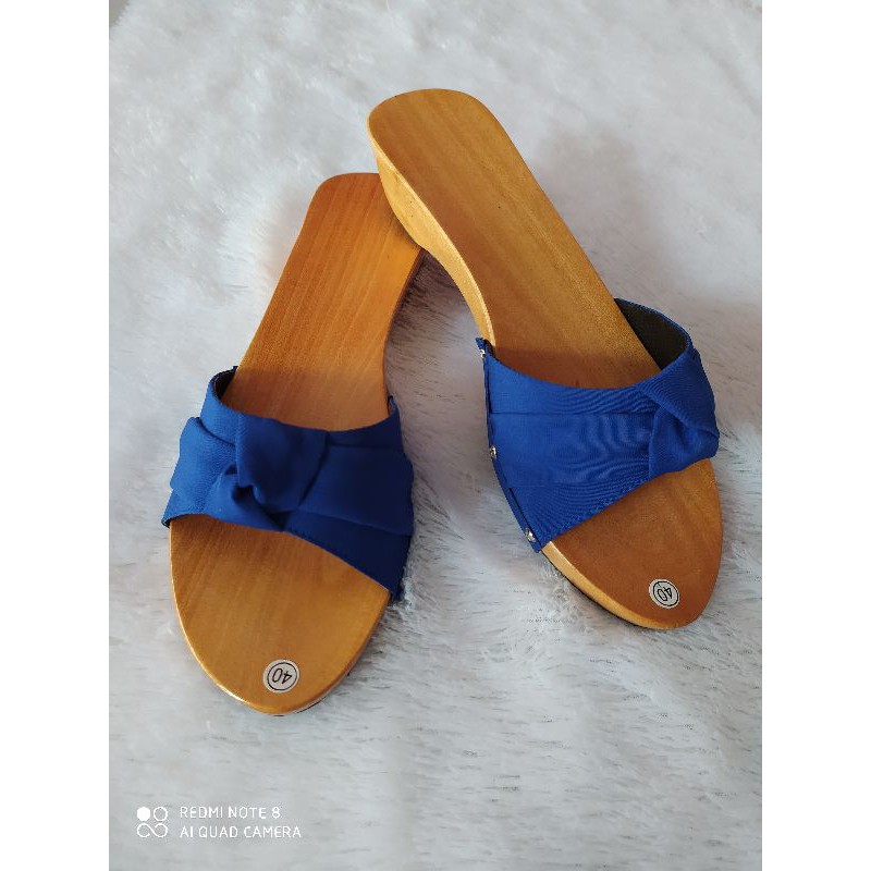 Jual SANDAL KELOM TEPLEK NATURAL 3CM/kelom geulis/ sandal kelom/ sandal ...
