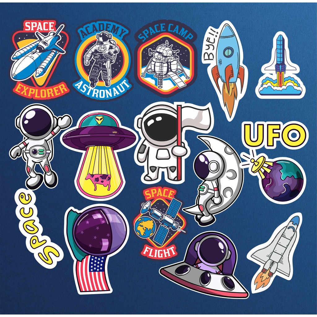Jual sticker astronout aesthetic / sticker laptop / pc / for tumbler ...
