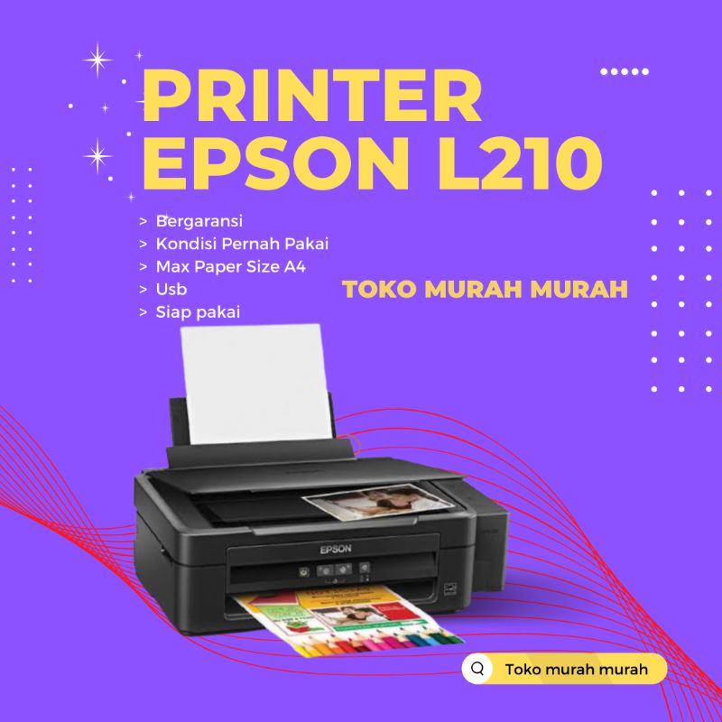 Jual Printer Epson L210 Unit Printer Epson L210 Print Scan Copy ...